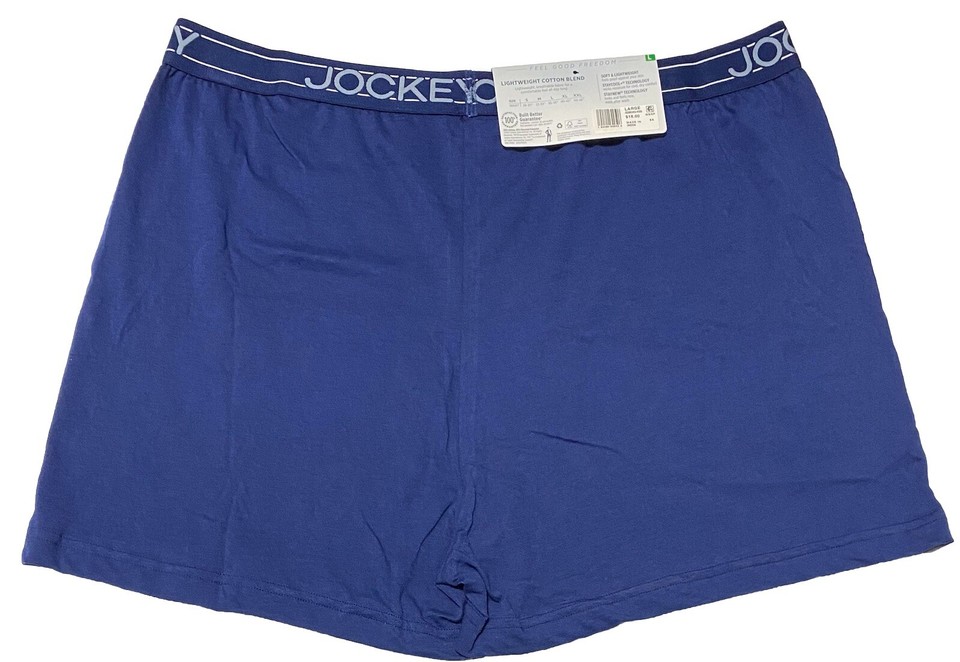 Jockey Feel Good Freedom Men's Lightweight Cotton Blend Boxer LG (36-38 ...