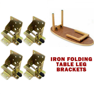 Iron Locking Chair Table Folding Leg Brackets Foldable Hinges Door ...