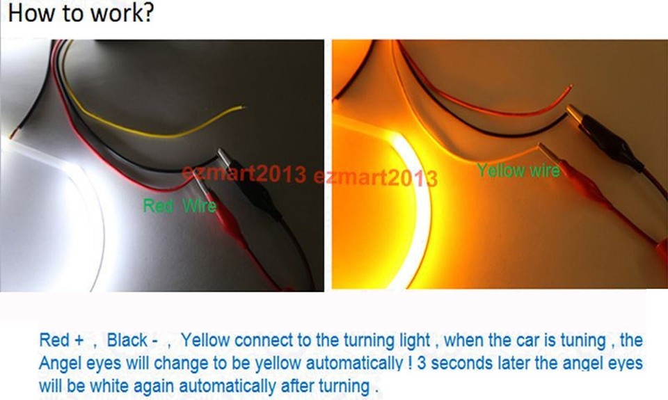 Switchback LED halo ring for Mazda MX-5 Miata Roadster 06-08 Headlight ...