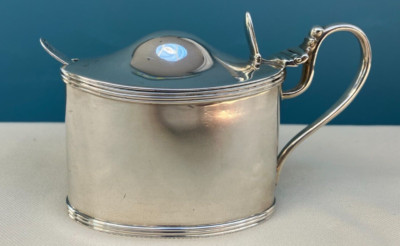Mustard Pots - Silver Large Mustard Pots