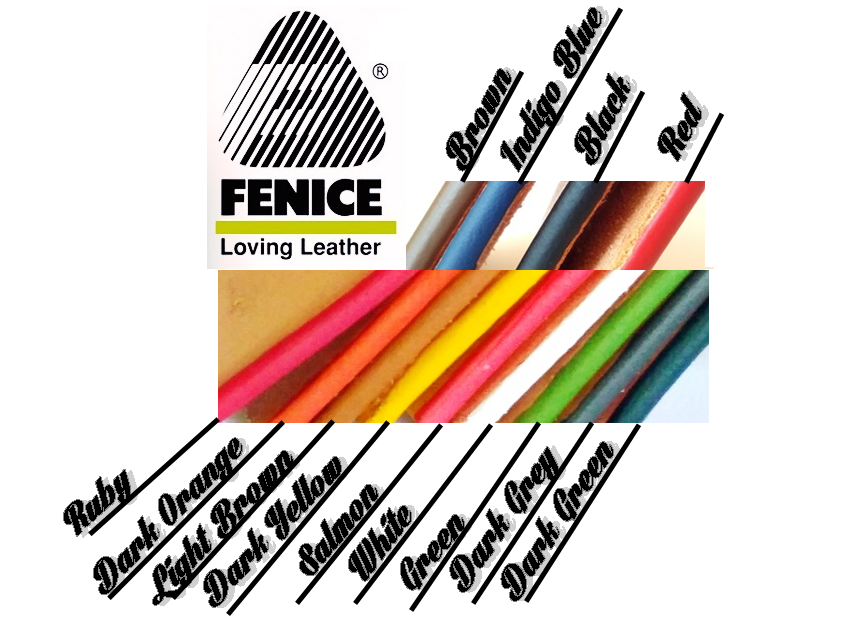Fenice Leather edge paint - Leder Kantenfarbe - 25ml 50ml 75ml 21 ...