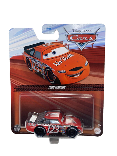 Disney PIXAR CARS Todd Marcus No Stall No. 123 METAL Black Wheels 2024 ...