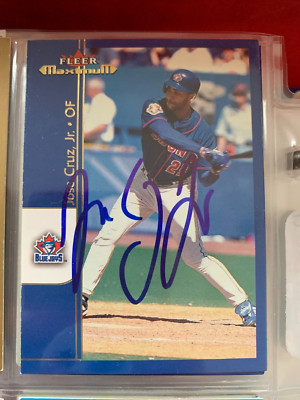 JOSE CRUZ JR AUTOGRAPHED SIGNED 2002 FLEER MAXIMUM CARD COA | eBay