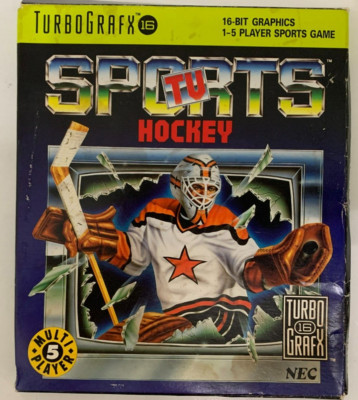 Sports TV Hockey Turbo Grafx 16 Box w/ Box, Jewel case & Manual | eBay