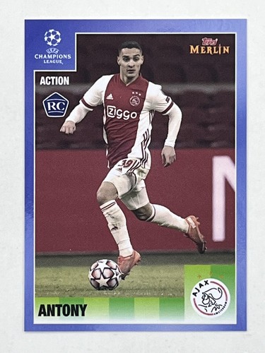 Antony 2021 Topps Merlin Heritage 95 UCL Action Variation RC #123 World ...