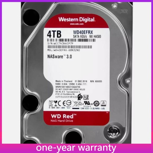 WD40EFRX Western Digital 4TB 5400RPM 64MB SATA 3.5" Desktop HDD Hard ...
