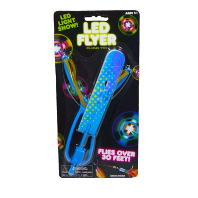 LED Flyer Flying Toy Battery Included. Flies Over 30 Feet! Toy ...