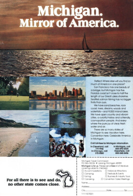 1977 Michigan: Mirror of America Vintage Print Ad | eBay