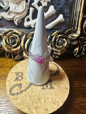 💓Bomb Party Ring RBP5962 “Dazzle and Glam” Pink Ice Crystal Ring Size 8 ...