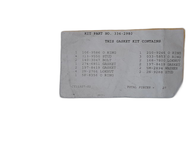 Cat Caterpillar 336-2980 KIT GASKET | eBay