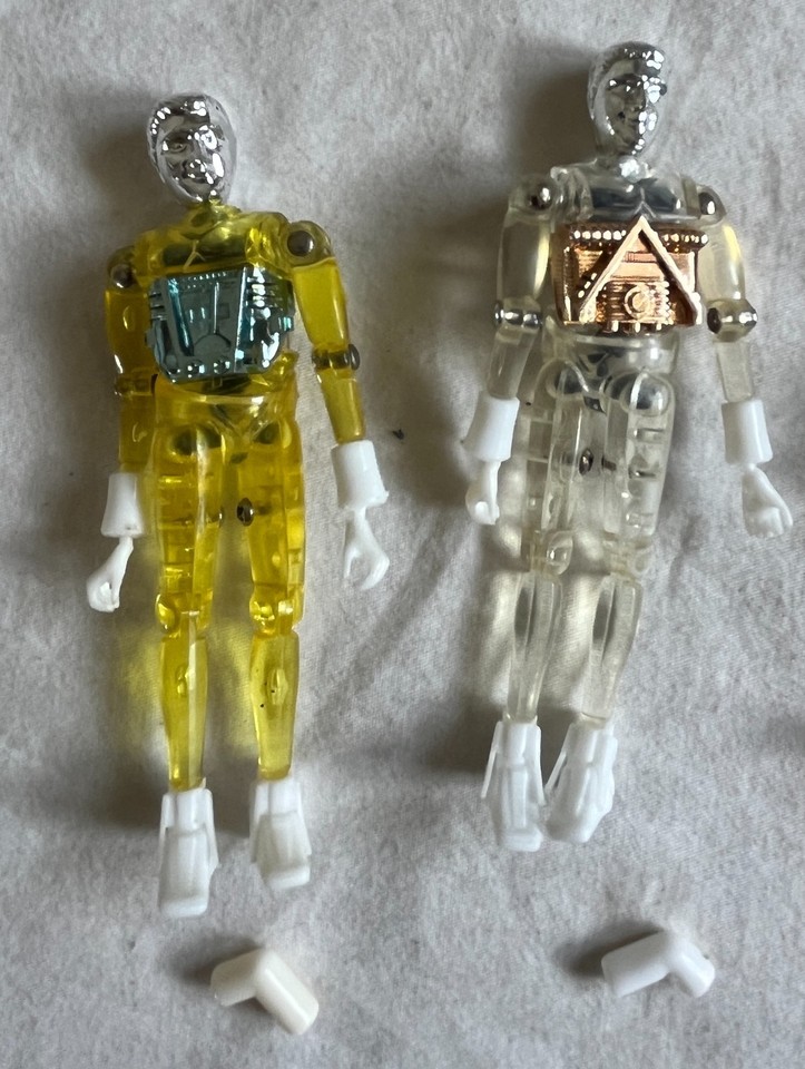 LOT OF 4 VINTAGE MEGO MICRONAUTS ACTION FIGURES ROBOT MEN TIME TRAVELER ...