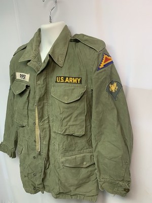 US Army Korea green M51 M1951 7th Army Patch military field jacket ...