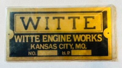 Stationary Engines - Witte Engine