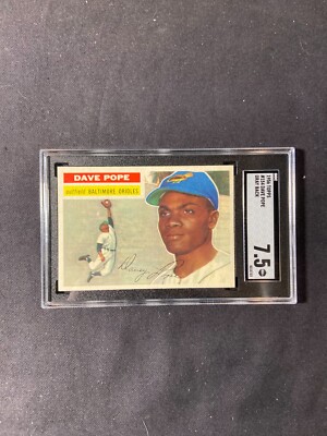 1956 Topps graded 7.5 #154 Dave Pope | eBay