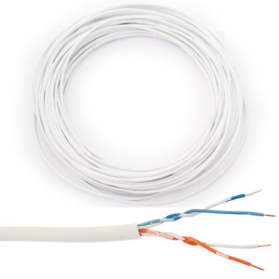 50m BT Telephone Copper Cable Extension 2 Pair 4 Core Wire Telecom Line ...