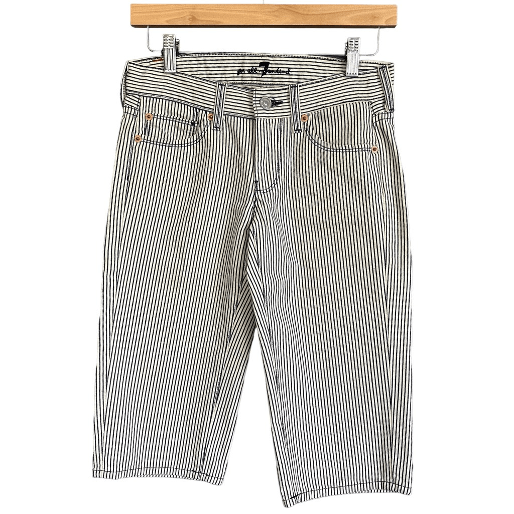 7 For All Mankind Engineer Stripe Capris | eBay