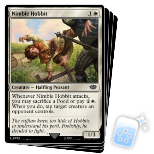 NIMBLE HOBBIT X4 The Lord Of The Rings Magic MTG MINT CARD | eBay