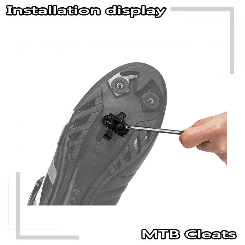 BUCKLOS Dual Pedals For Shimano SPD MTB BMX Road Bike Platform Cleats ...