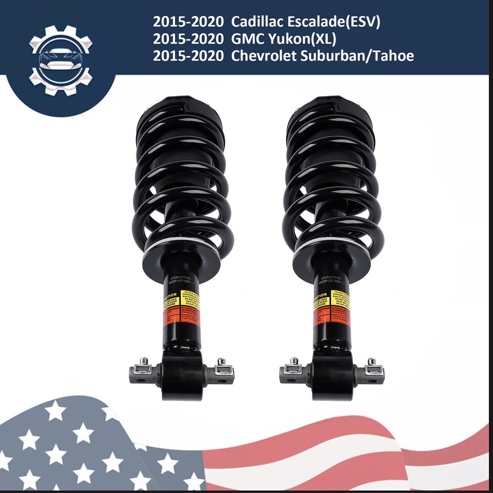 Pair Front Shock Strut Coil Spring Assembly for Cadillac Chevrolet GMC ...
