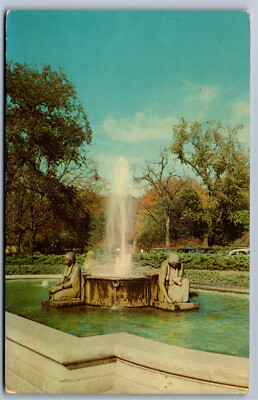 Postcard IA Iowa State University Memorial Fountain Ames Iowa R9 | eBay