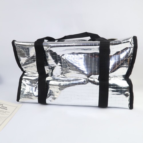 Silver Thermal Insulated HOT/COLD Food Bag Delivery Bag Grocery Bag ...