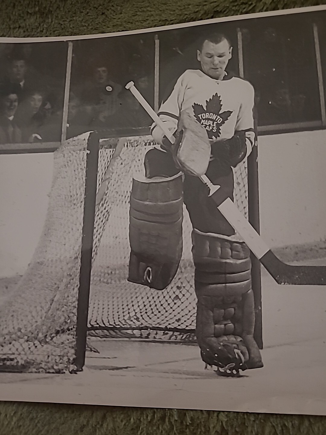 1960S JOHNNY BOWER NHL HOCKEY GOALIE PHOTO TORONTO MAPLE LEAFS HHOF ...