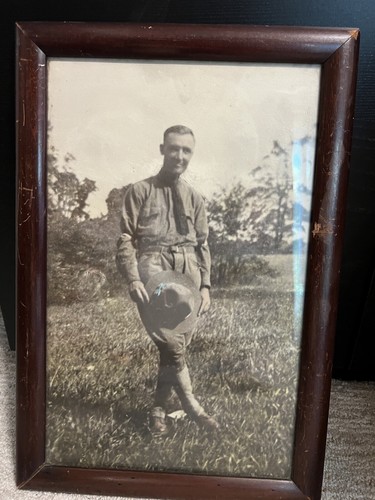 Large WWI Full body portrait photo photograph U.S. Soldier Army AEF ...