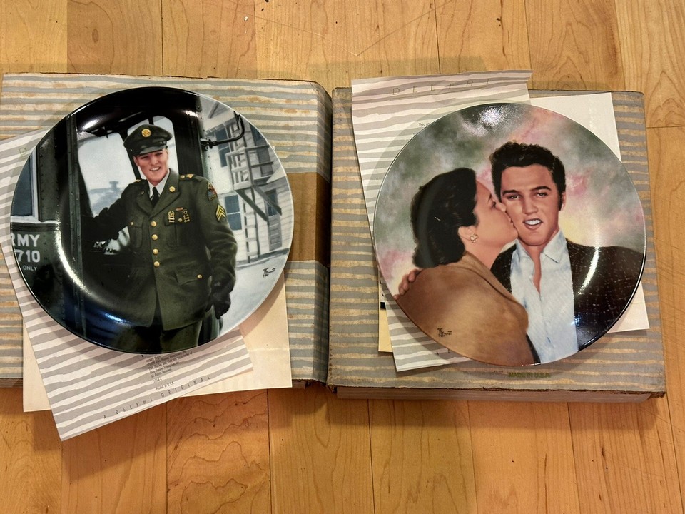 20 Elvis Presley Collector Plates Looking at a Legend/Portraits of King ...