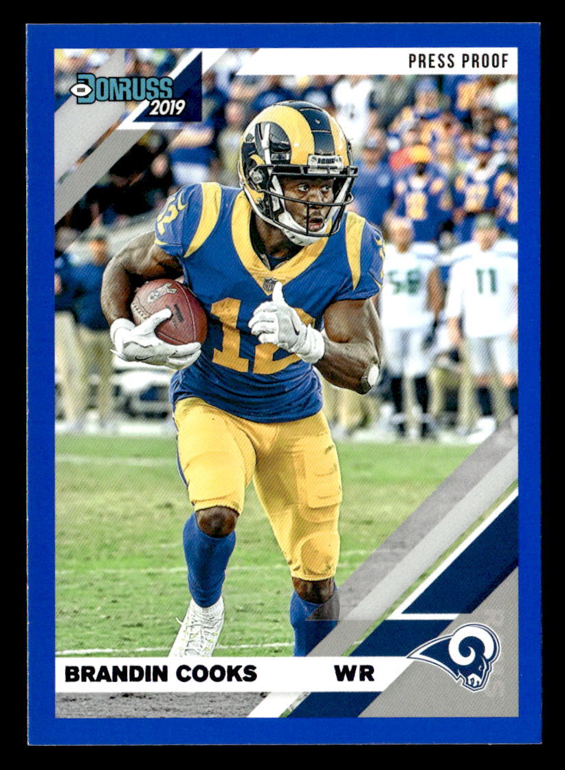 Brandin Cooks 2019 Donruss Blue Press Proof Card #142 Los Angeles Rams ...