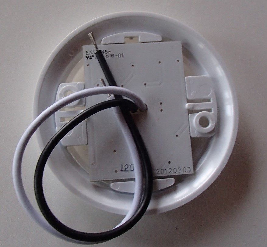 *NEW* Pair of White Plastic Puck Lights 3" E333645 94V-0 W-01 CAMPER RV ...