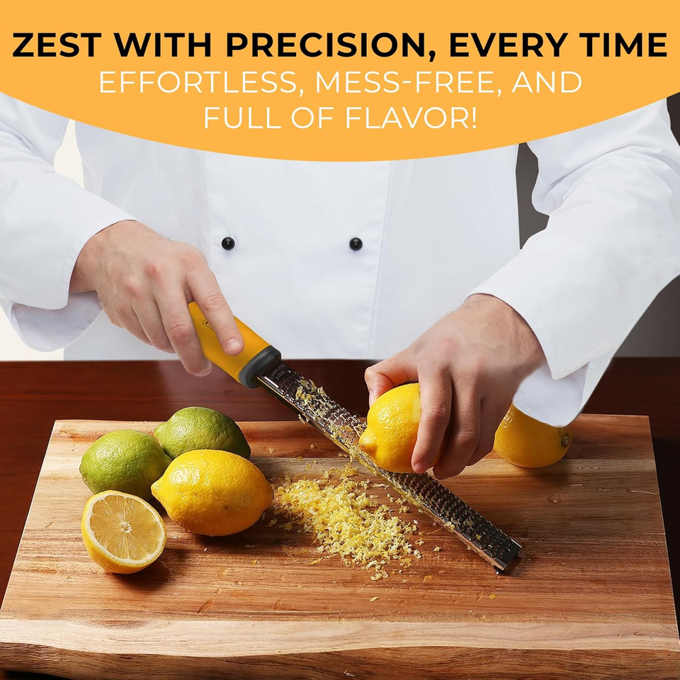 Lemon Zester & Cheese Grater - Premium Citrus Zester, Kitchen Grater ...