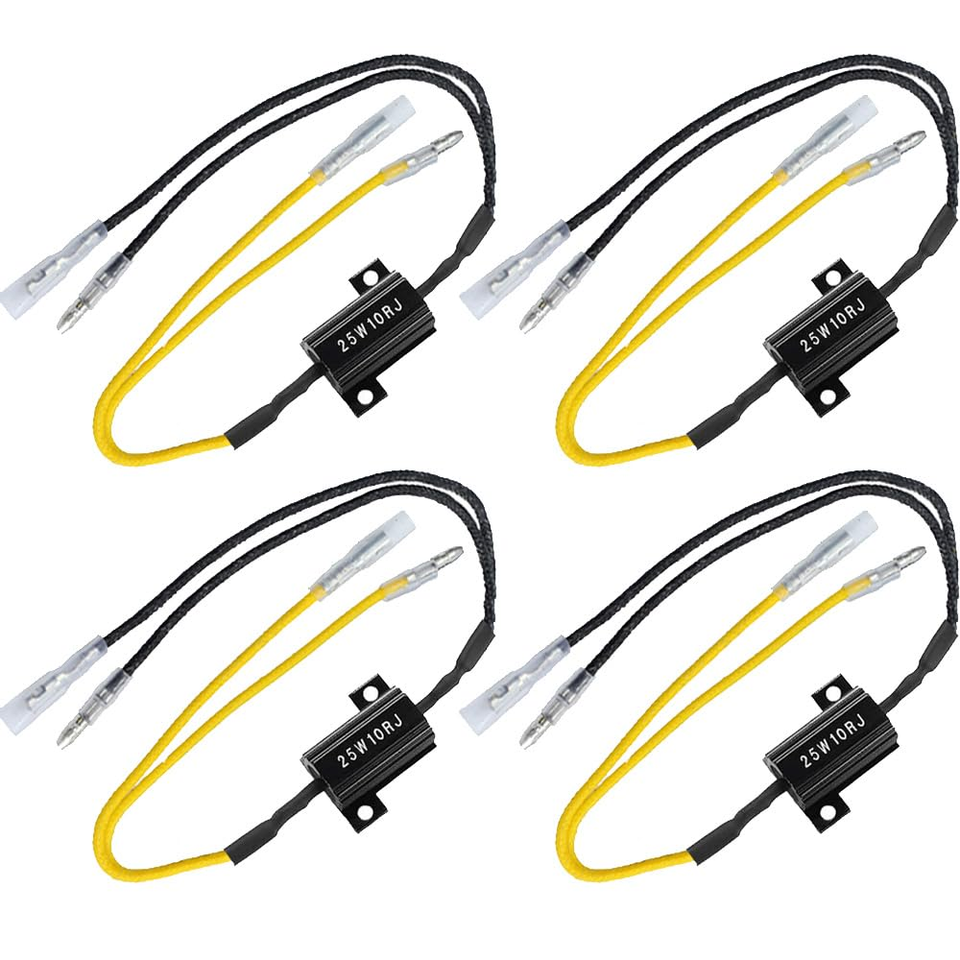 4PCS 25W 10 LED Load Resistors - Turn Signal Resistor Flasher Adaptor ...