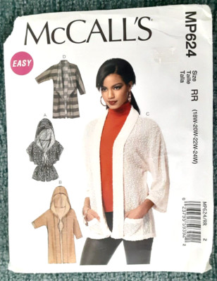 McCall's Pattern MP624 Misses' / Woman's Cardigans Sewing Craft Project ...