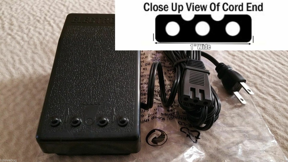 Viking, Foot Control Pedal Sewing Machine Serger Fits White ELECTRNIC ...