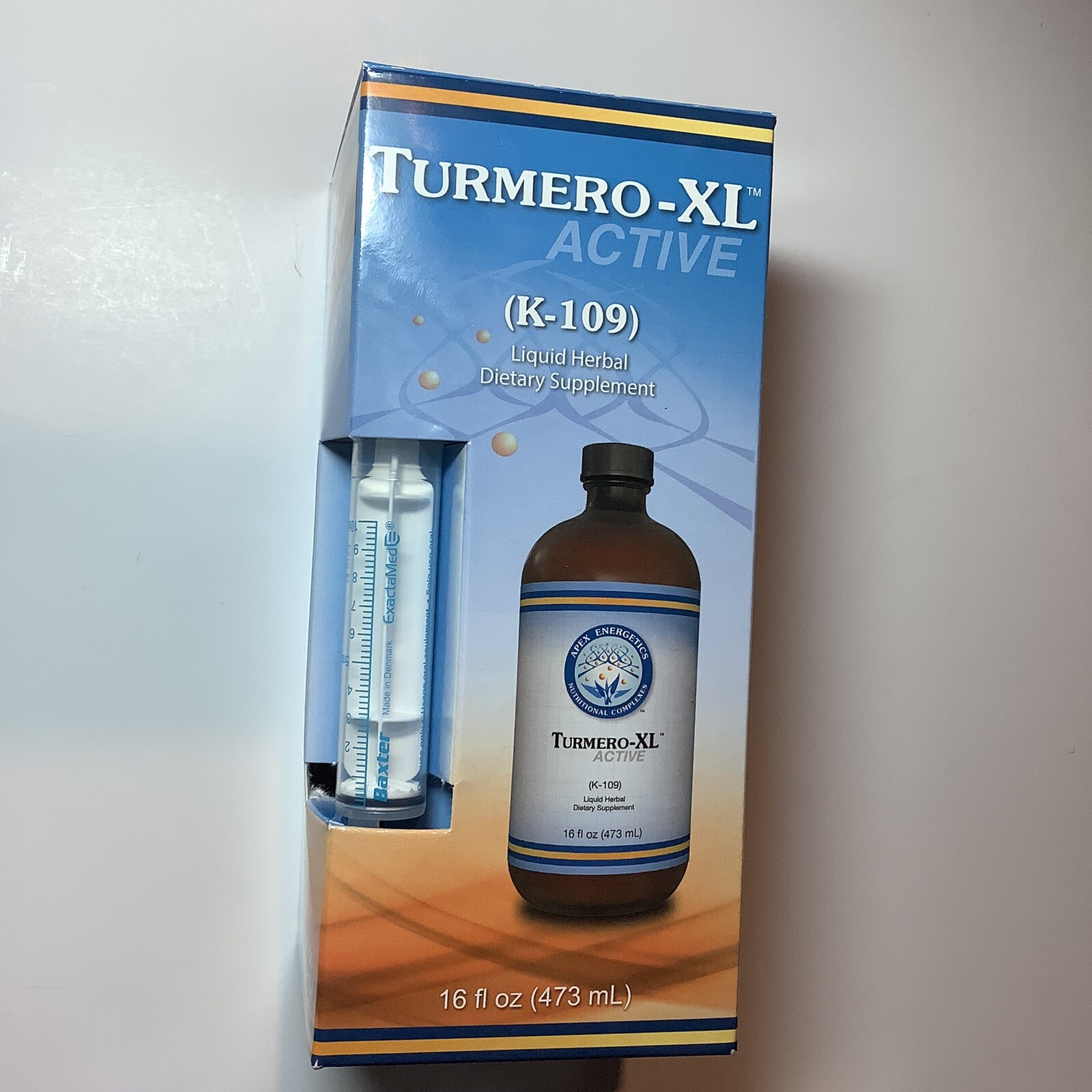 Apex Energetics Turmero-XL Active K-109 Dietary Supplement - 16 fl oz ...