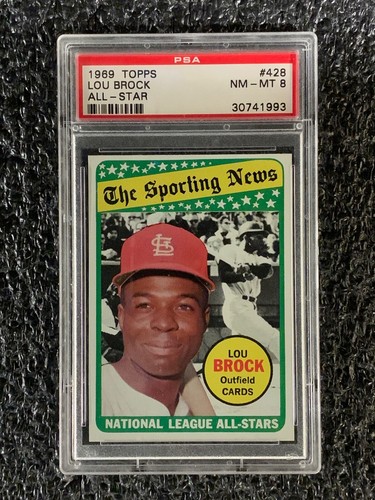 1969 Topps Baseball #428 Lou Brock All-Star PSA 8 | eBay