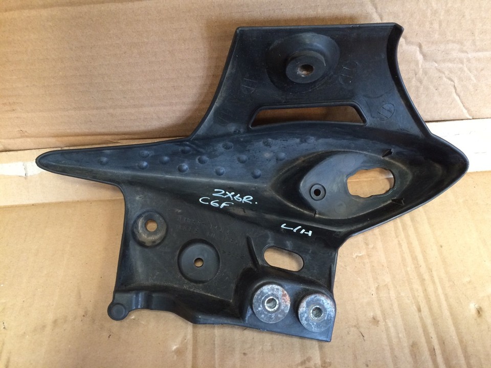 KAWASAKI ZX6R C6F L/H REAR INDICATOR EXHAUST FAIRING PANEL BLACK | eBay