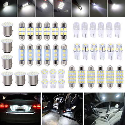 42Pcs Interior Car Bulb LED SMD Dome Light Kit For Trunk Car Map Plate ...