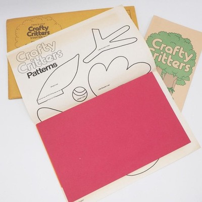 Crafty Critters Starter Kit Patterns Instructions Blueprint | eBay