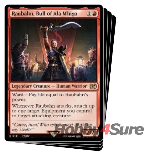 Raubahn, Bull Of Ala Mhigo X4 M/NM Magic: The Gathering MTG Final ...