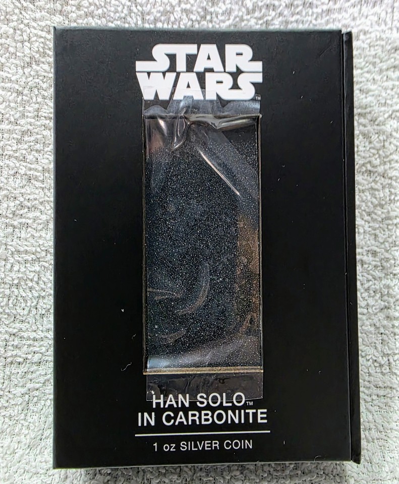 2022 Star Wars Han Solo in Carbonite 1 oz .999 Fine Silver Coin NIUE ...