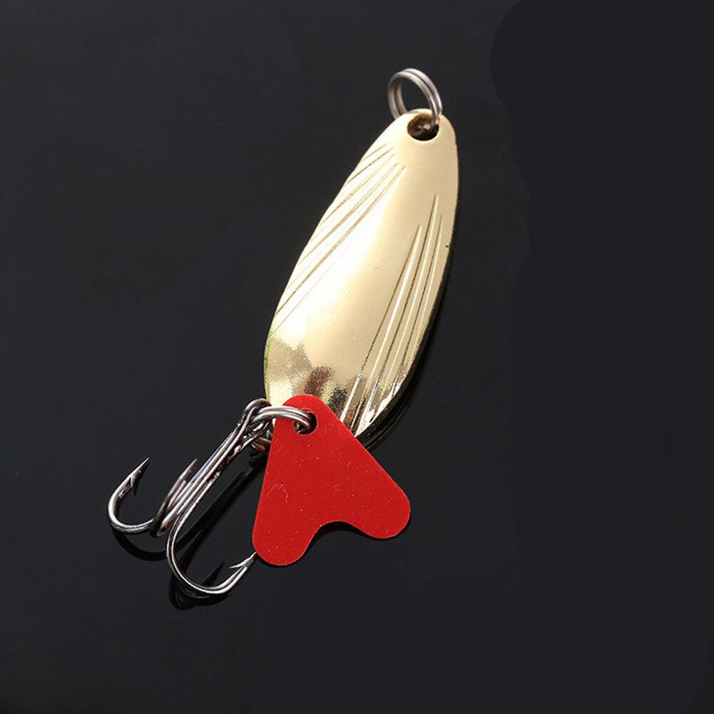Quality NEW Metal Fishing Lures Bass Spoon Crank Bait Saltwater Tackle ...