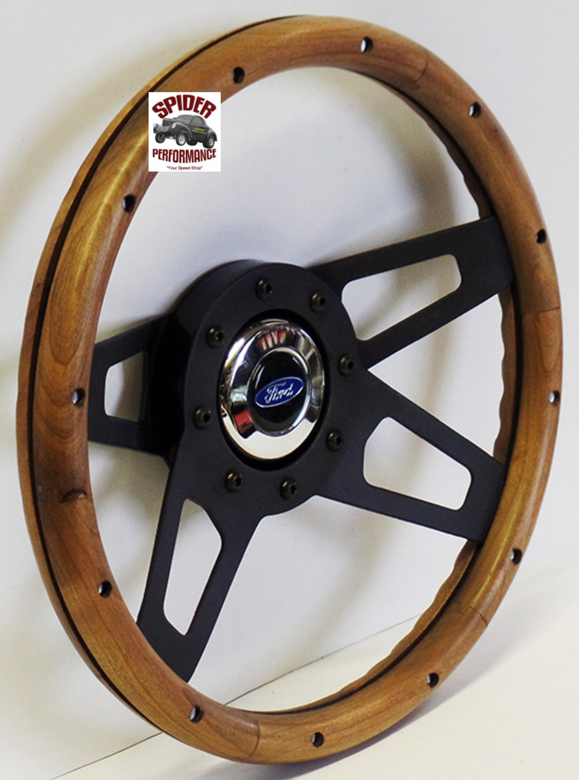 1968 Cutlass 442 F85 Steering Wheel Oldsmobile 13 1/2" Walnut 4 Spoke ...