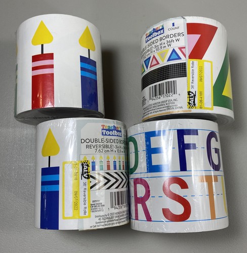 Teachers Toolbox DOUBLE-SIDED BORDERS REVERSIBLE! Candle, ABC, Triangle ...
