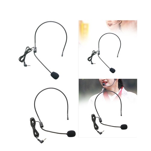 Microphone Headset Headworn for Fitness Instructor Video Recording ...