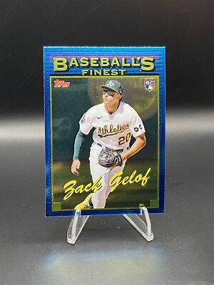 2024 Topps Finest - Baseballs Finest Blue Refractor - Zack Gelof RC | eBay