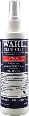 Wahl Clini-Clip 2-Minute Disinfectant Spray For Clipper Blades 8oz ...