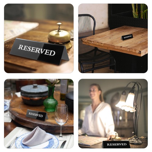 2 Pcs Reusable Sign Decorative Table Reserved Multifunctional | eBay