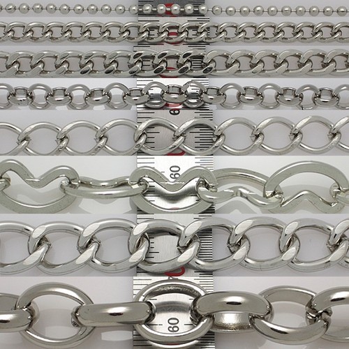 Metal Chains Silver plated chains craft DIY extension bracelets ...