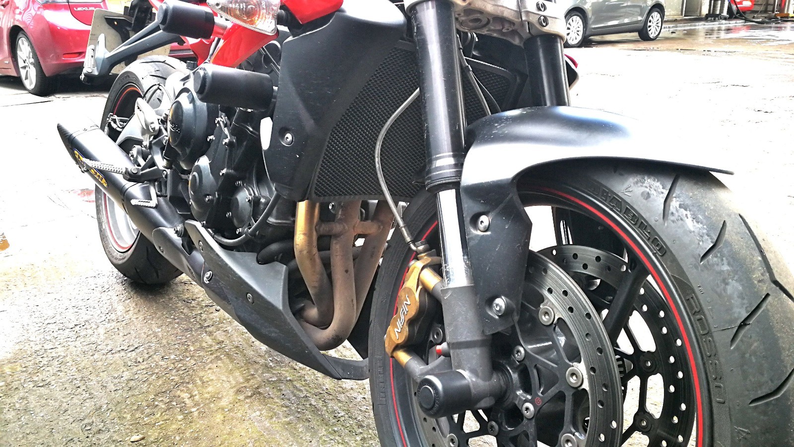 TRIUMPH STREET TRIPLE 675R 13-17 CRASH PROTECTION BUNGS SLIDERS PUCKS ...